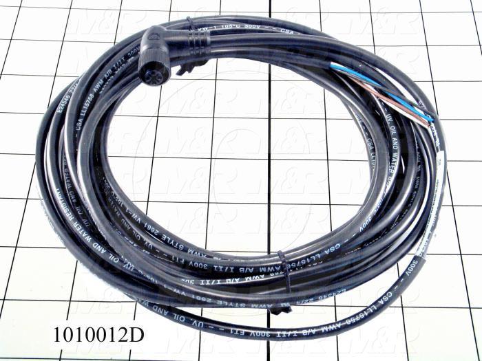 Sensor Cable, Plug, Right Angle, 5m — GrafTeks