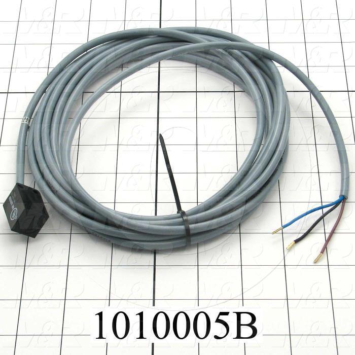 Inductive Proximity Switch, Square, NPN, Normally Open, 5m Cable — GrafTeks