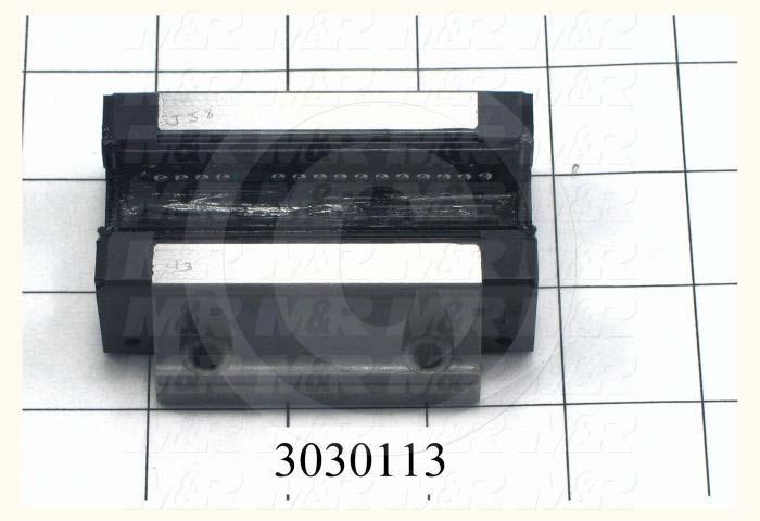 Slide (Rail) Guide, Slide Block, Steel, 63 mm Width of Block, 79 mm Le ...